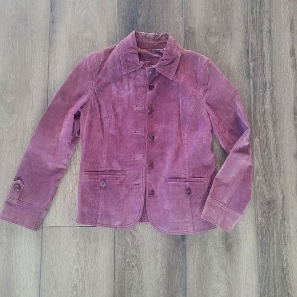 I.E. Relaxed | Jackets & Coats | Real Suede Lavender Purple Jacket ...